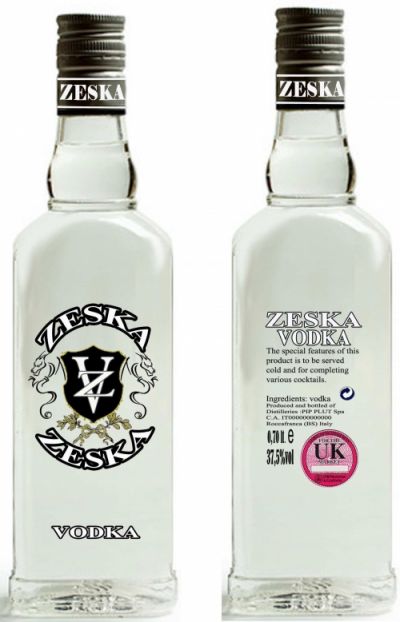 Zeska Vodka 70cl Vodka from Italy seeking for distributors