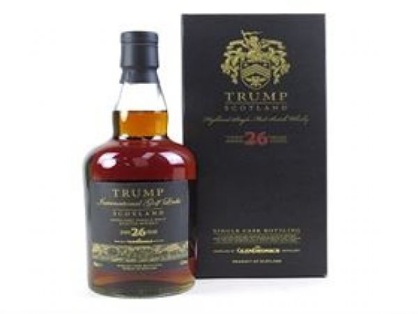 Whisky bottle signed by Donald Trump for sale